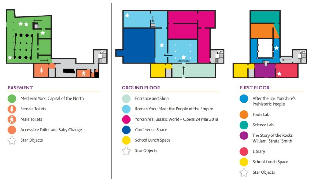 Map of the Yorkshire Museum